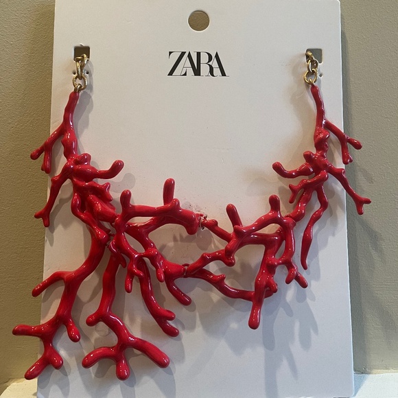 Zara | Jewelry | Zara Nwt Coral Shaped Necklace Summer 223 Beach ...